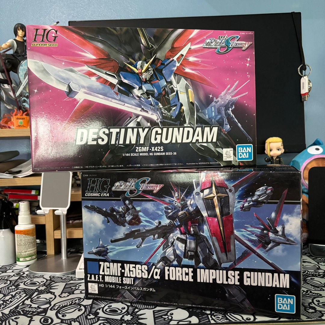 HG Destiny and Force Impulse Gundam Set, Hobbies & Toys, Toys & Games ...
