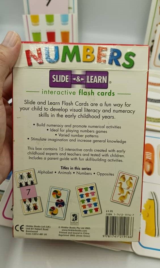 Hinkler Numbers Slide & Learn (A10), Hobbies & Toys, Books & Magazines ...