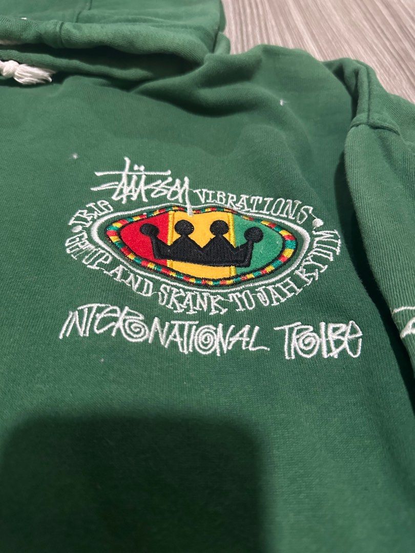 Hoodie stussy rasta, Men's Fashion, Coats, Jackets and Outerwear on ...