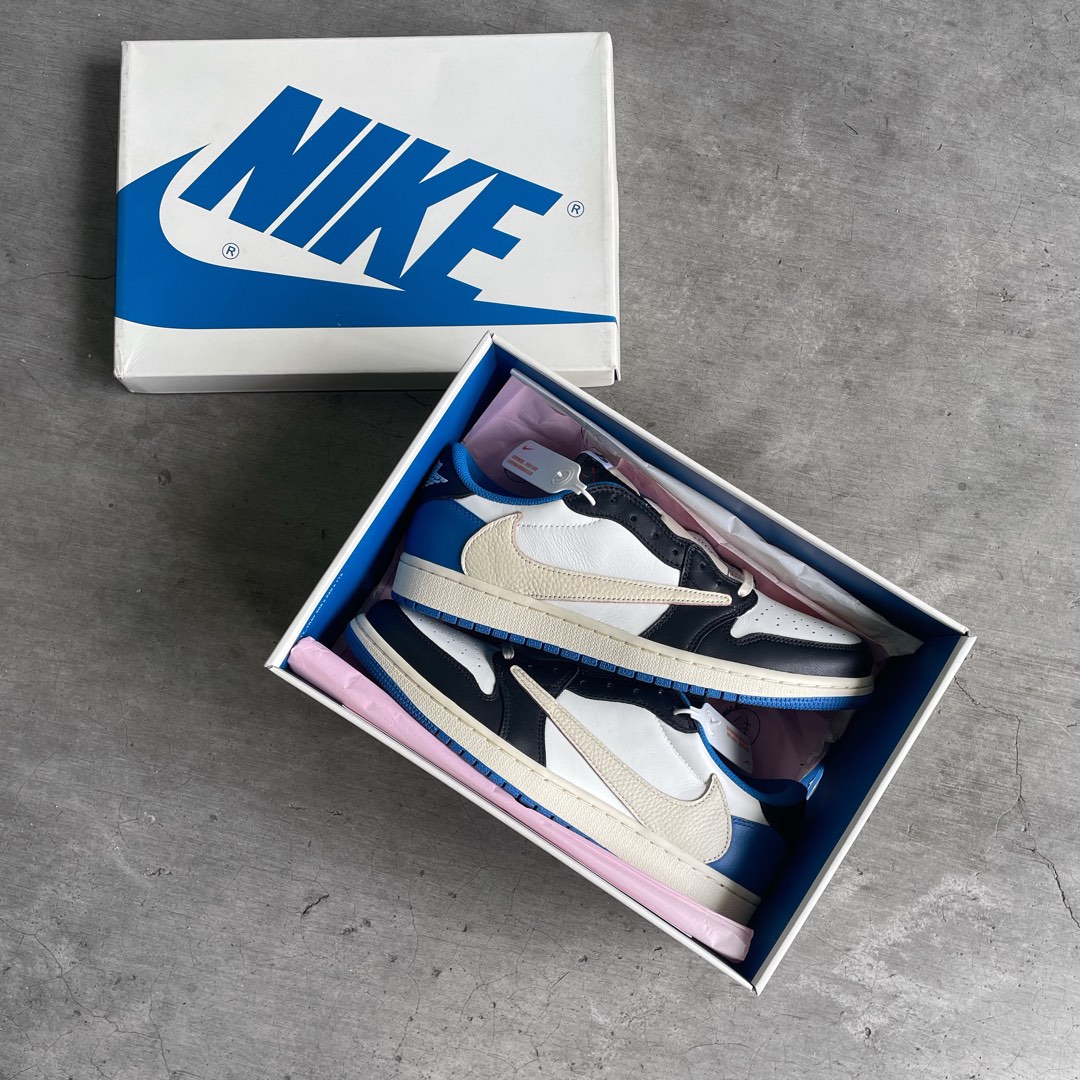 JORDAN 1 LOW TRAVIS SCOTT FRAGMENT, Men's Fashion, Footwear, Sneakers ...