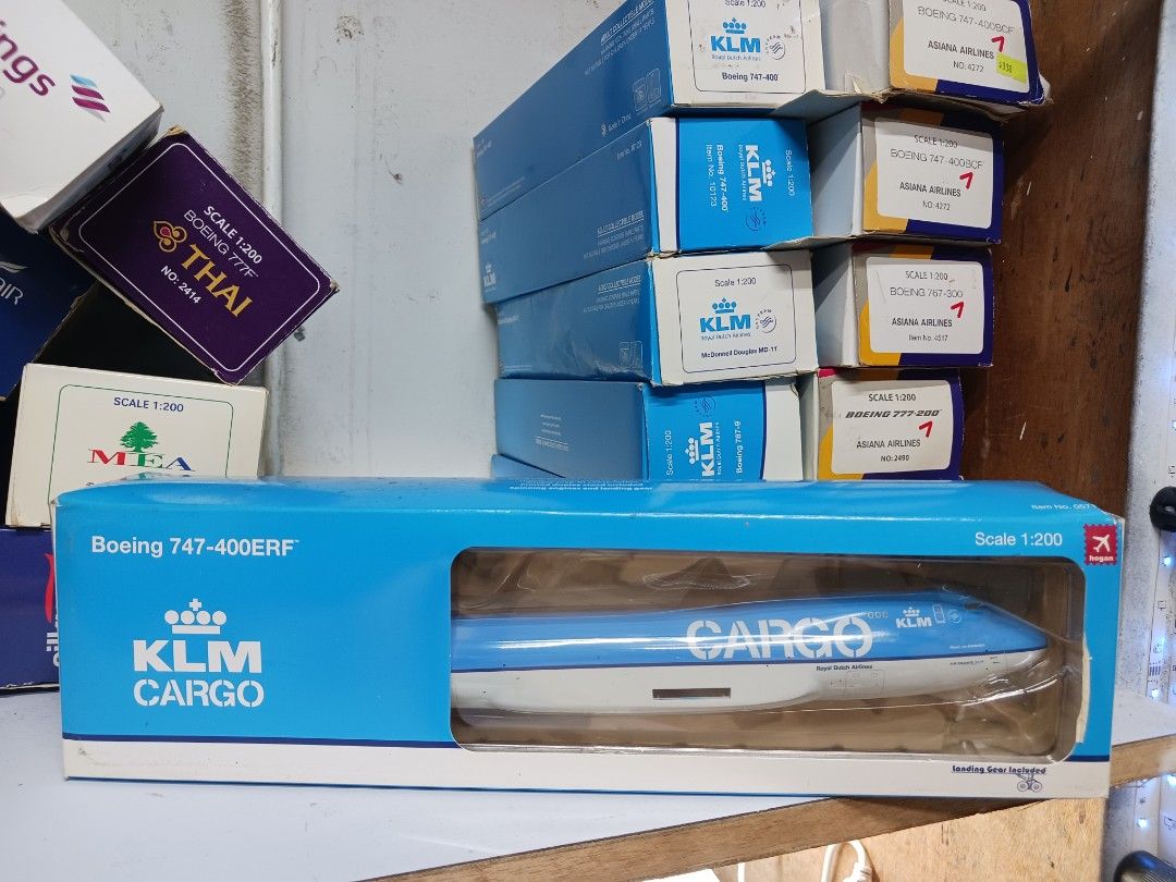 KLM Cargo 747-400 Scale 1-400 100 Years Reg No.PH-CKB Airplane Model ...