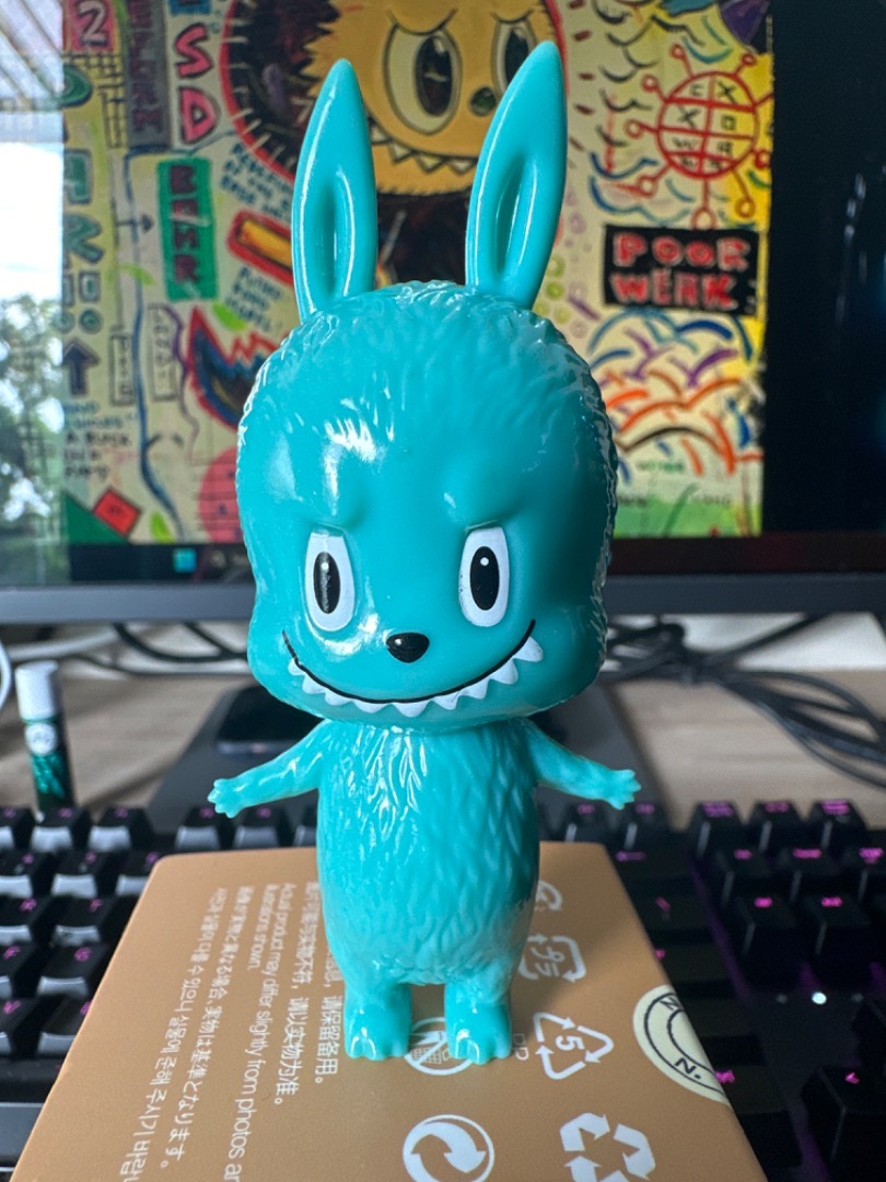 Labubu How2Work The Little Monsters Mini Series 1 Turqoise - Popmart Blind Box, Hobbies & Toys ...