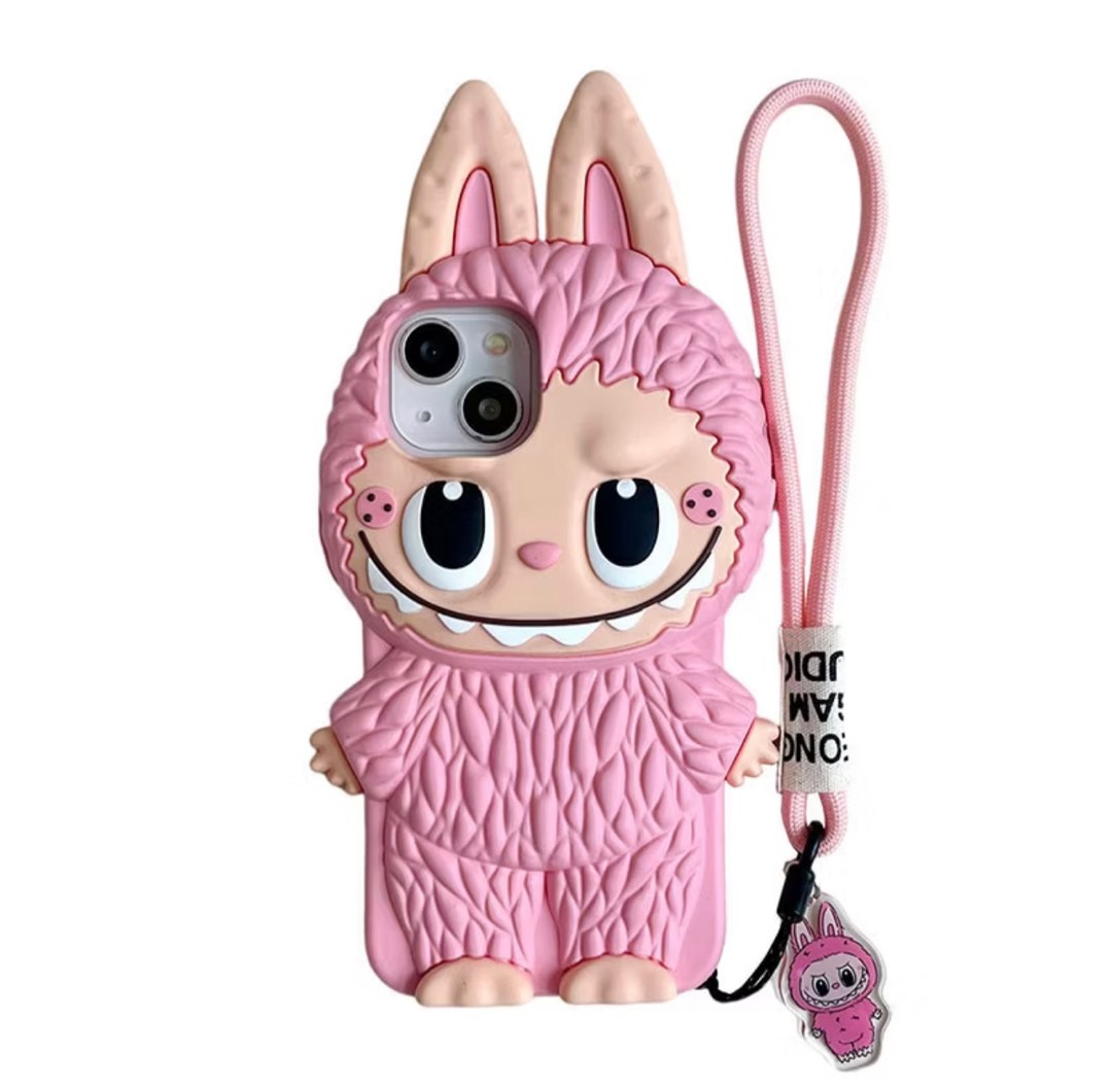 Labubu Moko Iphone 15 pro max case with bracelet, Computers & Tech ...