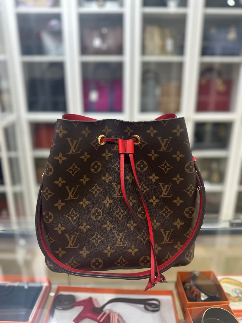 Louis Vuitton Neo Noe Coquelicot Monogram Canvas (Date Code: FK4179 ...