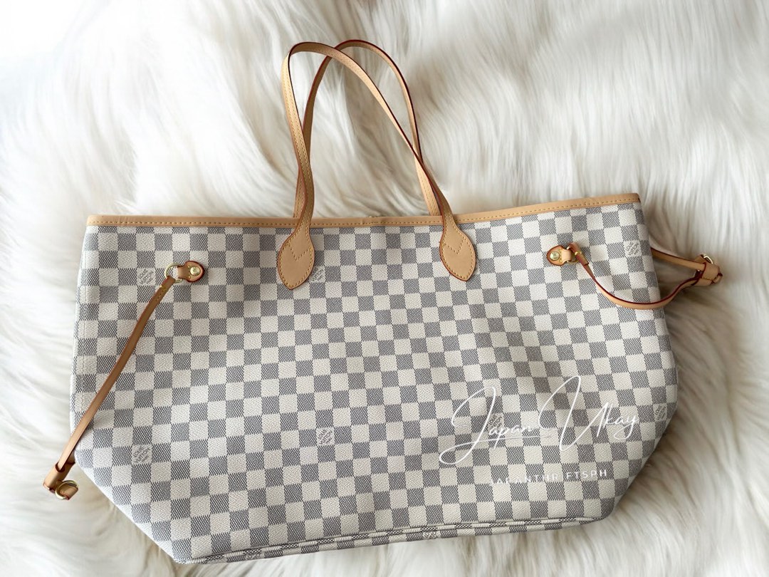 Louis Vuitton Neverfull Azur GM, Luxury, Bags & Wallets on Carousell
