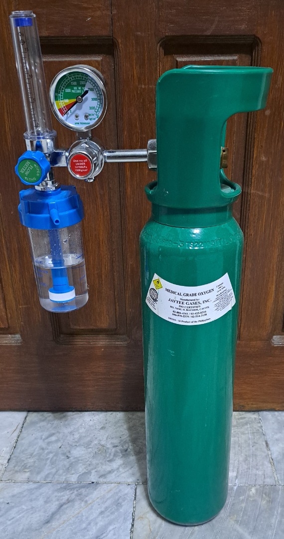 Medical Oxygen Tank 5lbs with Regulator, Health & Nutrition, Medical ...