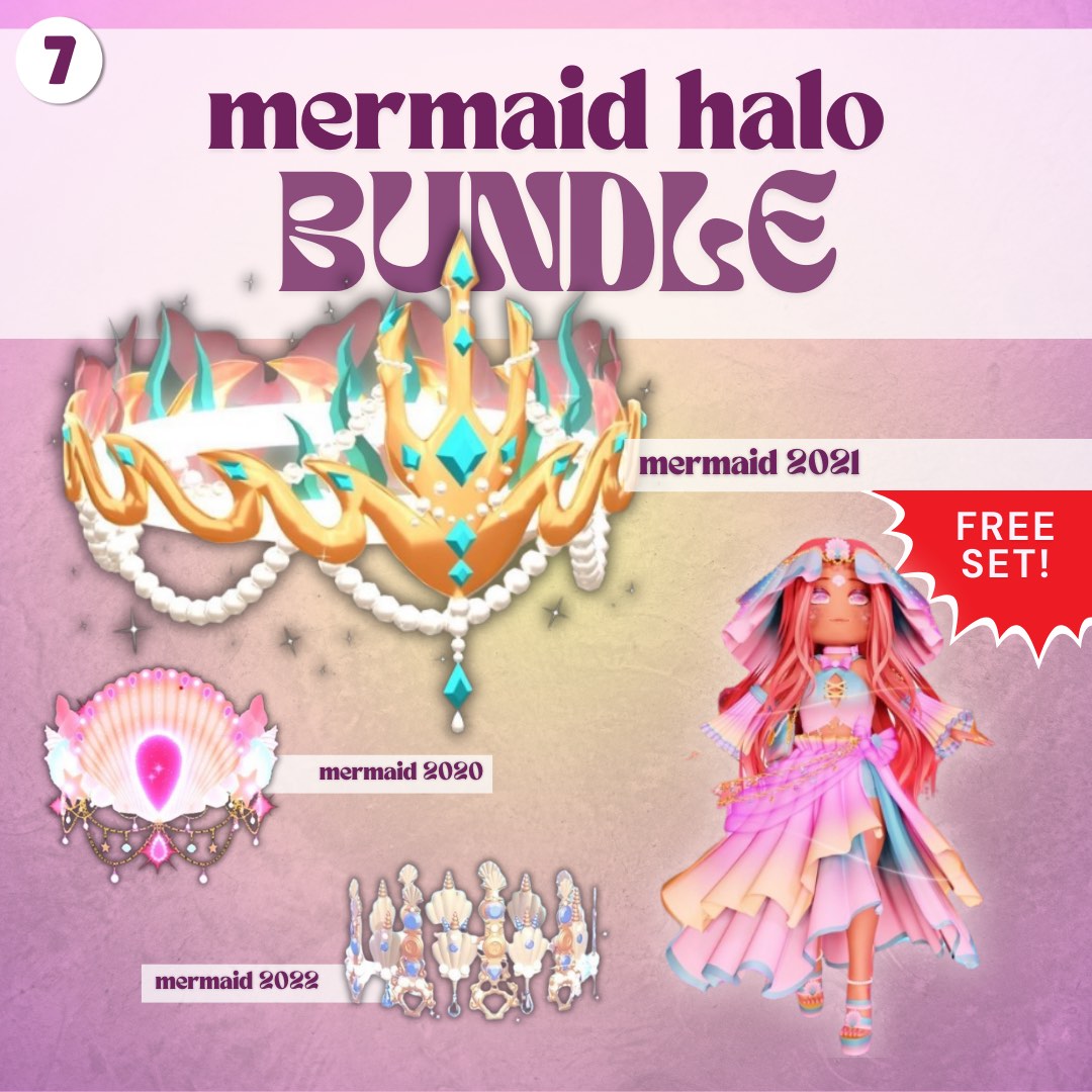 MERMAID HALO BUNDLE | ROYAL HIGH | ROBLOX, Video Gaming, Video Games ...