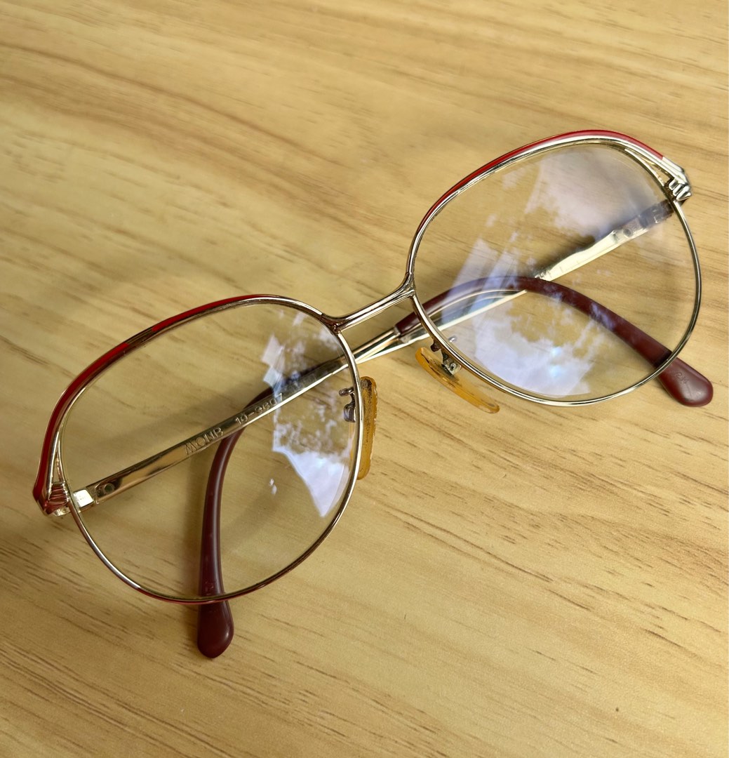 MONB gold tone solid Eyeglass. Vintage Eyeglasses. Vintage Glasses ...