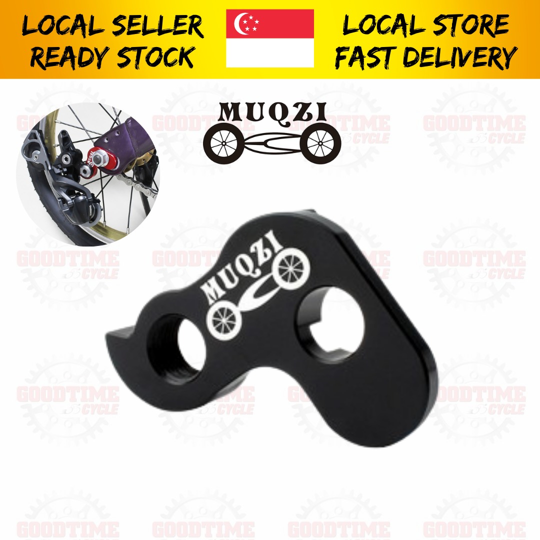 MUQZI 412 Folding Bike Frame Rear Derailleur Tail Hook 3 Speed Hanger ...