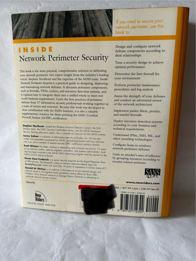 Network Perimeter Security, Hobbies & Toys, Books & Magazines ...