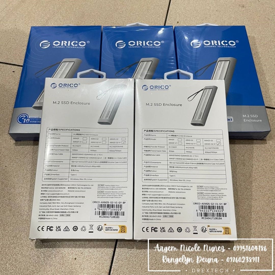 ORICO M.2 SSD Enclosure with Silicone Protective Case, Computers & Tech ...