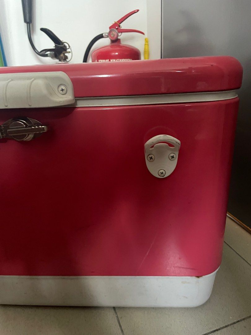 Pink Coleman Ice Box, Sports Equipment, Hiking & Camping on Carousell