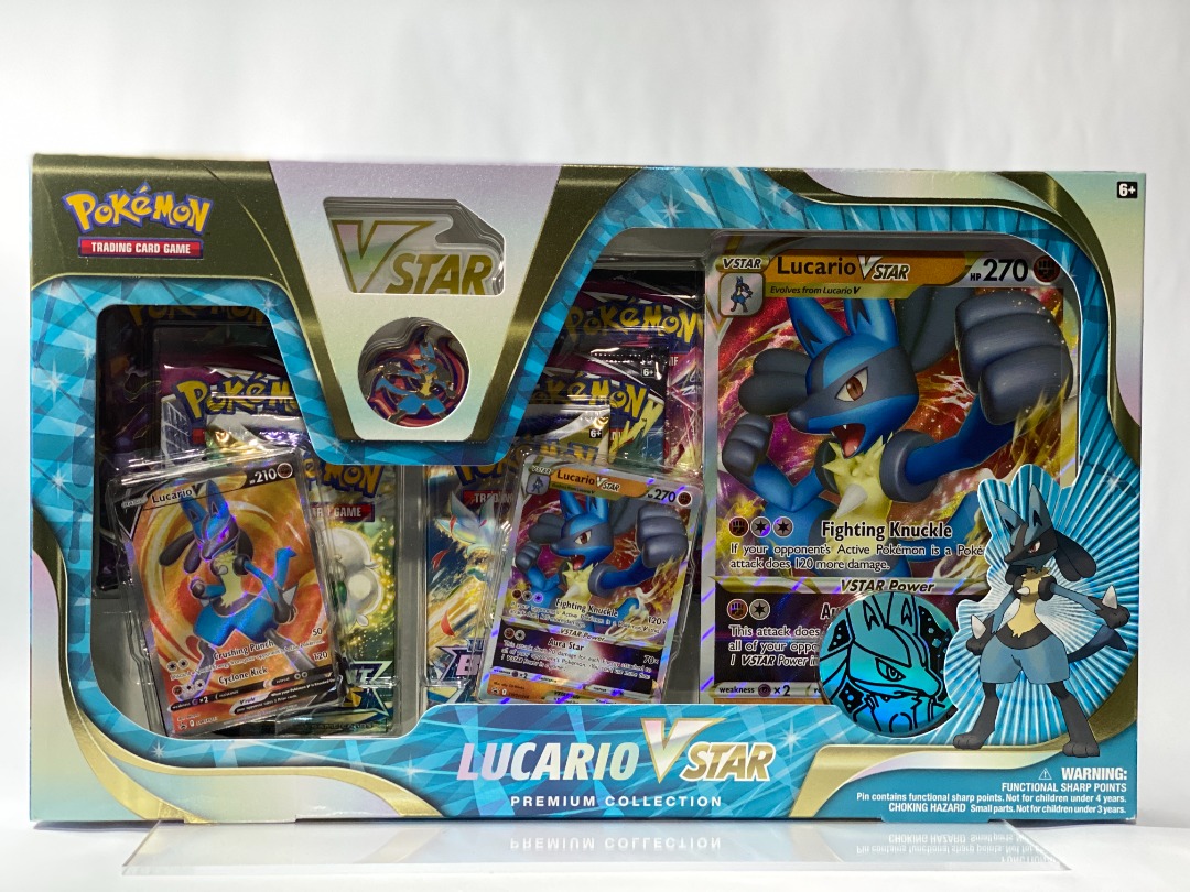 [Last 2] Pokemon Lucario Vstar Premium Collection Box, Hobbies & Toys ...