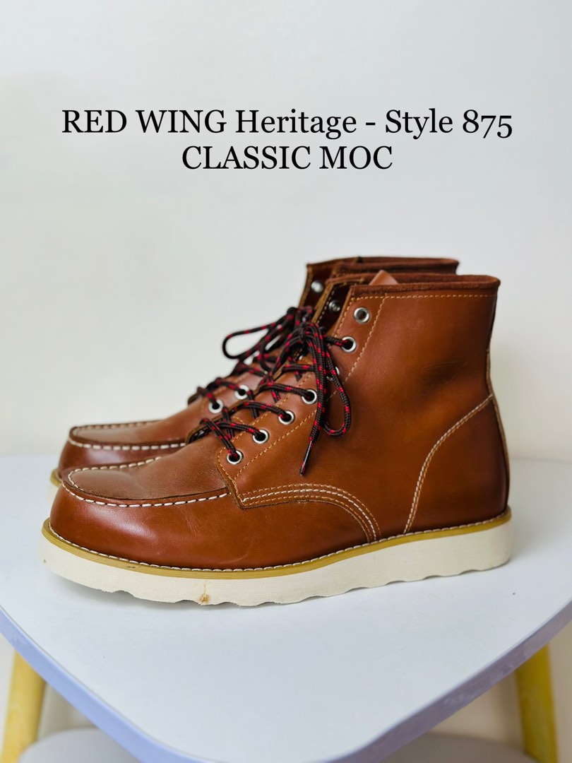 RED WING Heritage - Style 875 CLASSIC MOC, Men's Fashion, Footwear, Boots on Carousell