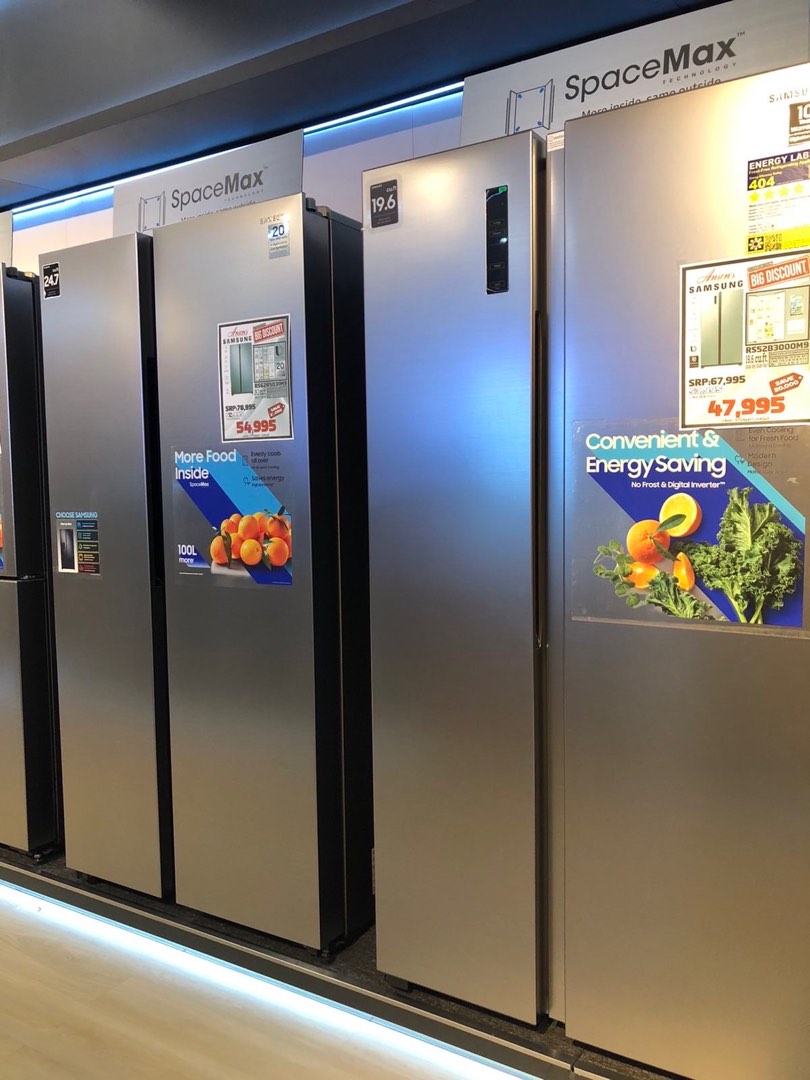 SAMSUNG SIDE BY SIDE INVERTER REFRIGERATOR RS52B3000M9 RS62R5031M9 ...