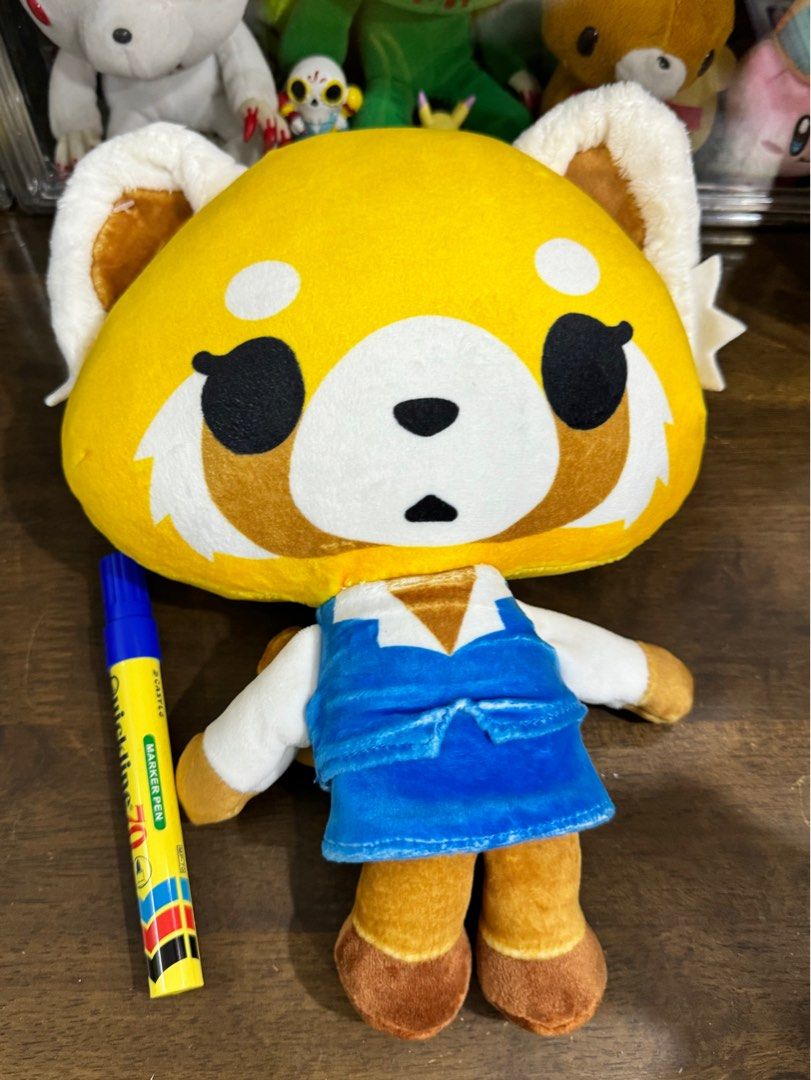 Sanrio Aggretsuko Plush, Hobbies & Toys, Toys & Games on Carousell
