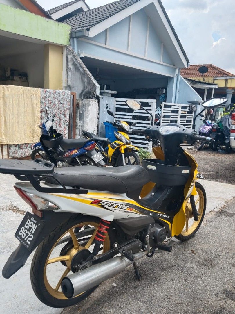 SYM E BONUS KUNING TAHUN 2019, Motorbikes on Carousell