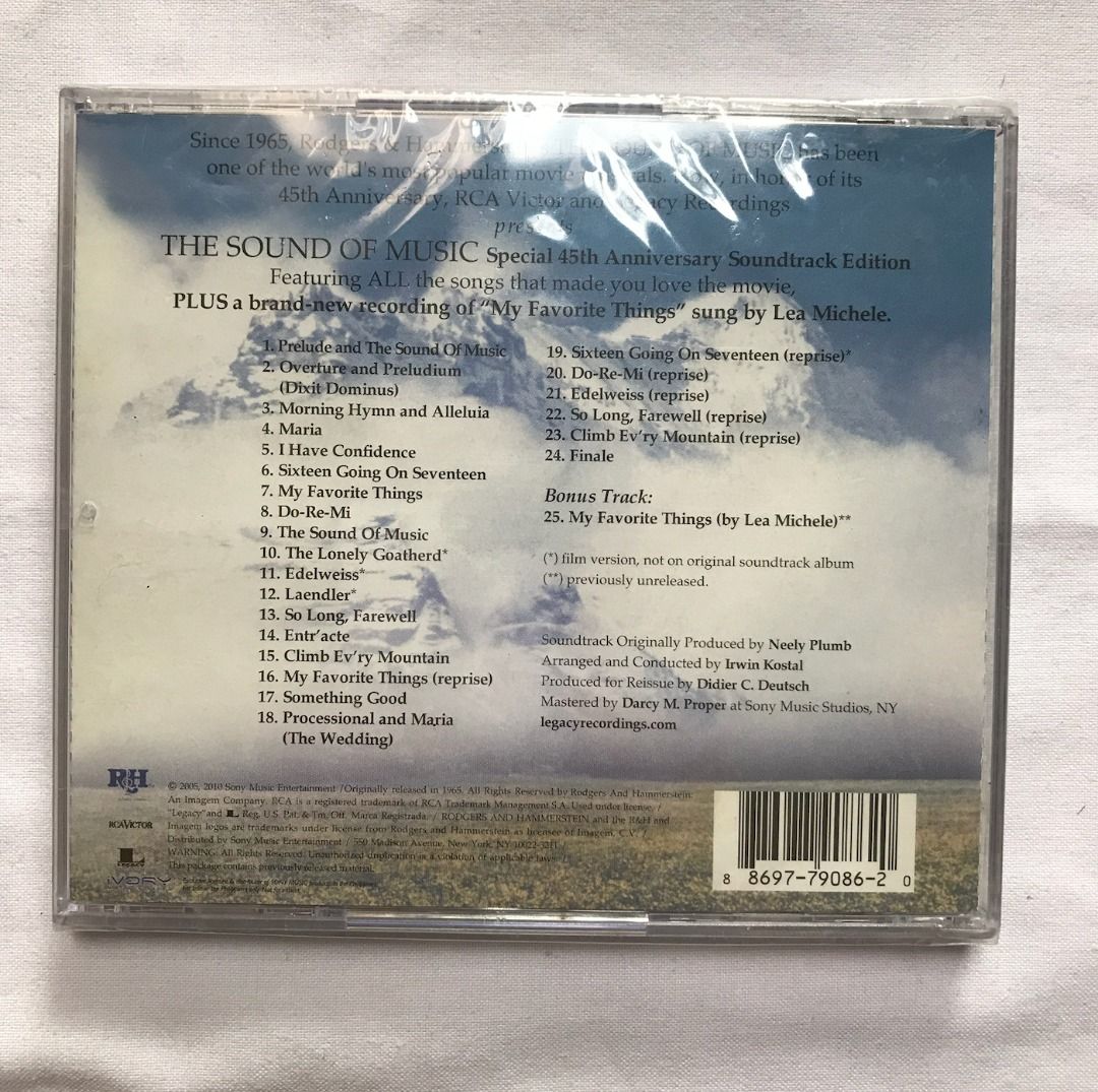 The Sound of Music - 45th Anniversary Special Edition CD, Hobbies ...
