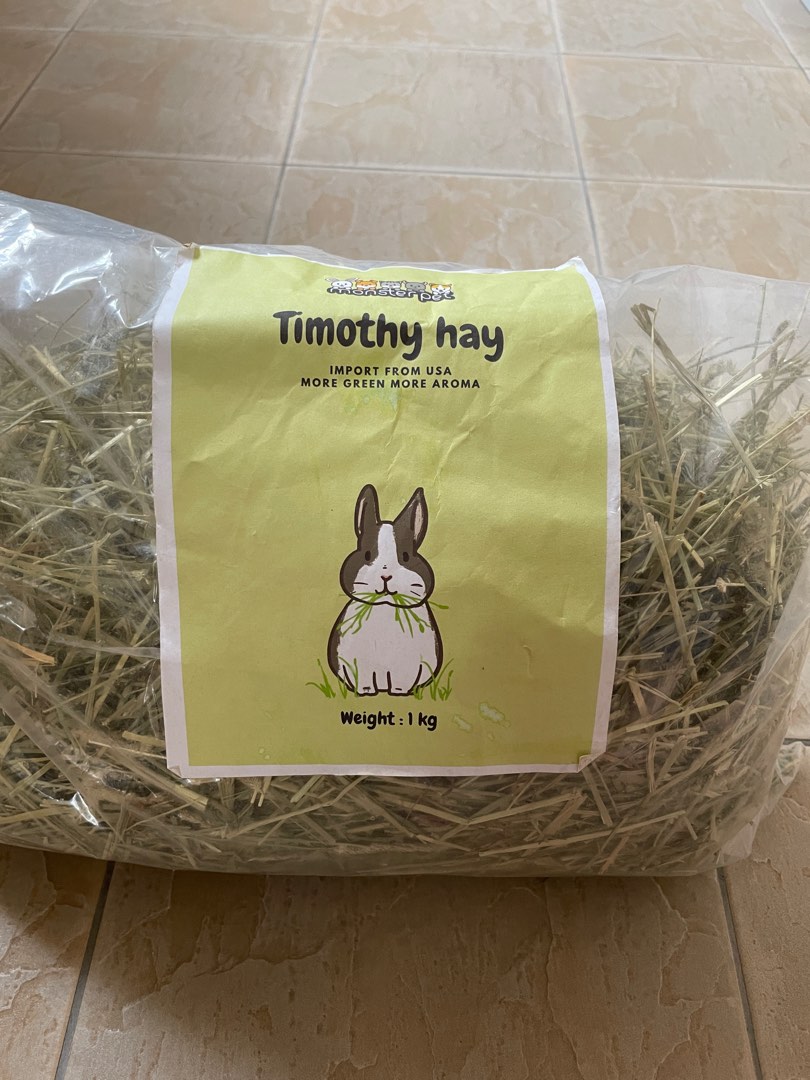 Timothy hay (guinea pig; rabbit), Pet Supplies, Pet Food on Carousell
