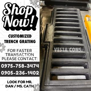CI Trench Grating, Commercial & Industrial, Construction Tools ...