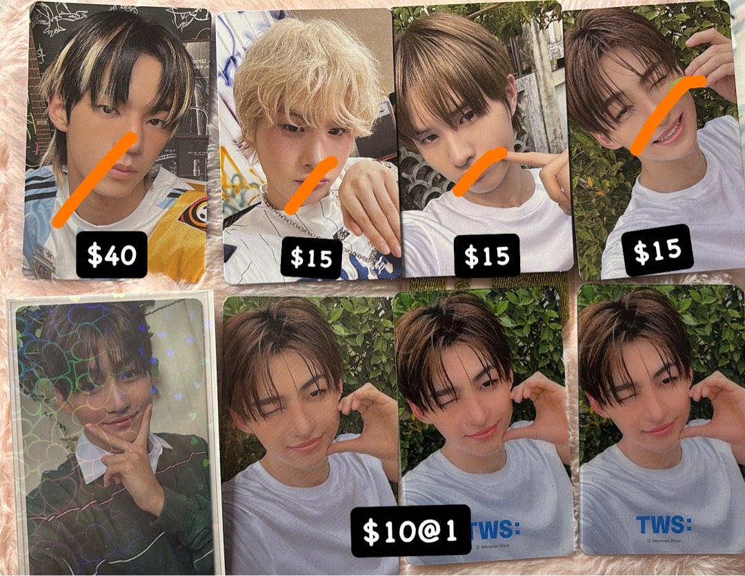 放/換Tws 小卡 Jihoon Doohon Kyungmin, 興趣及遊戲, 收藏品及紀念品, 韓流 - Carousell