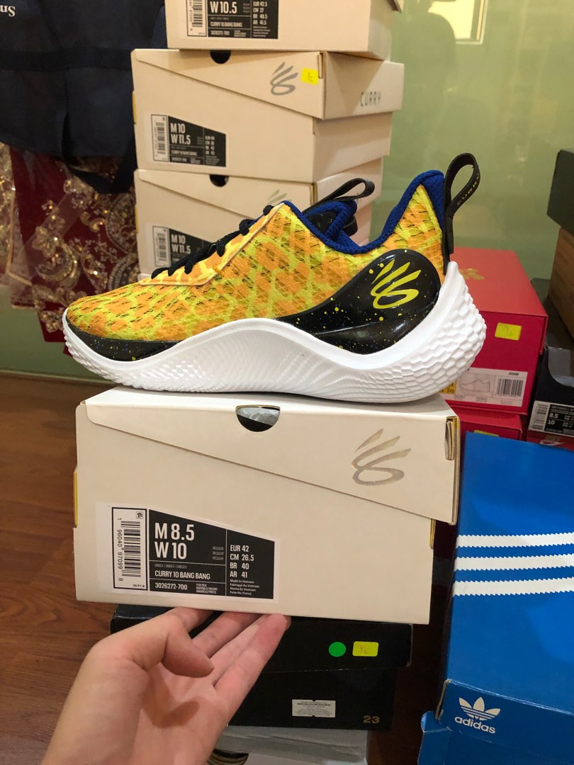 Under Armour Curry 10 Bang Bang Basketball Shoes, Men's Fashion ...