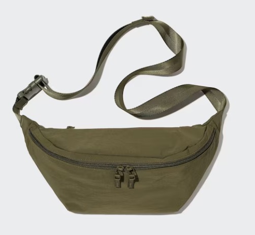 Uniqlo Nylon Body Bag - Olive, Women's Fashion, Bags & Wallets, Cross ...