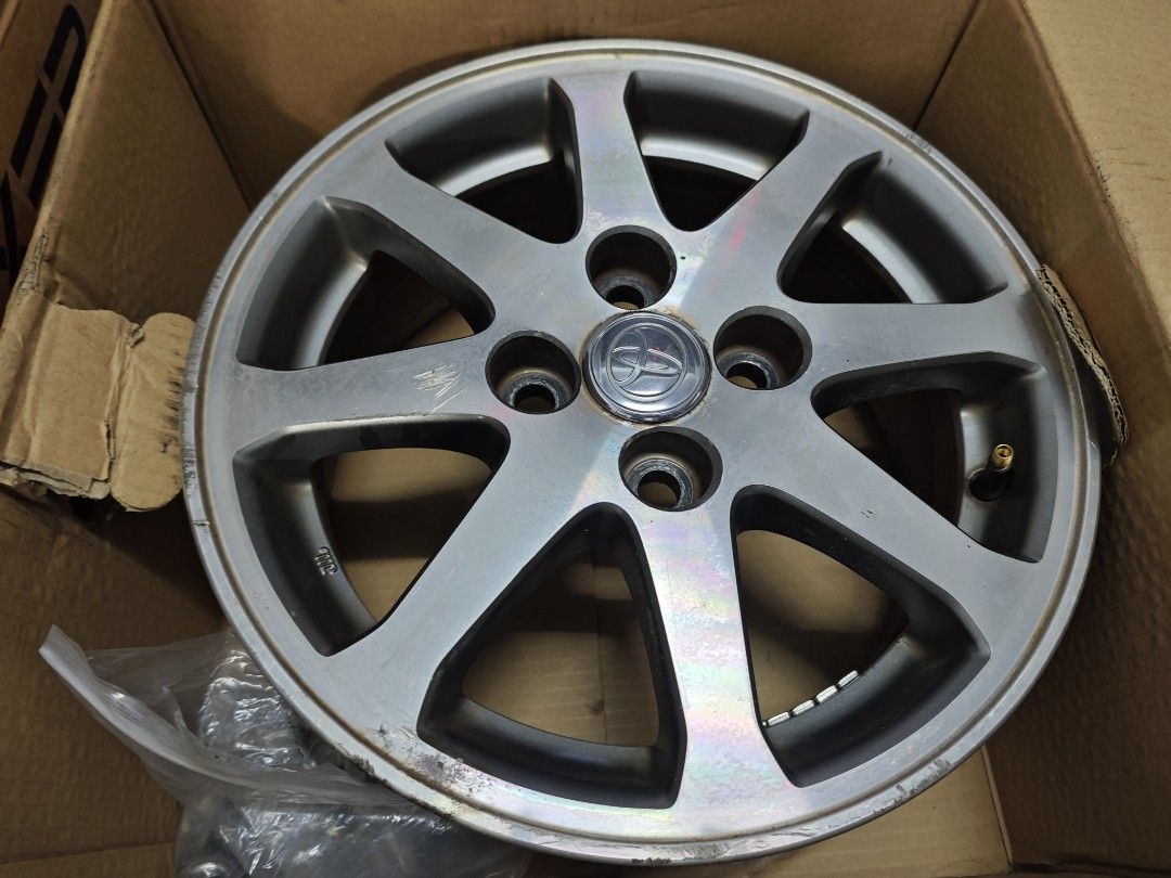 Used 14" Toyota Rims (Original Enkei), Auto Accessories on Carousell