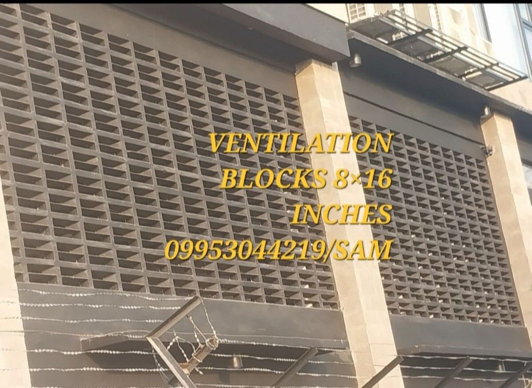 VENTILATION BLOCKS, Commercial & Industrial, Construction & Building Materials on Carousell