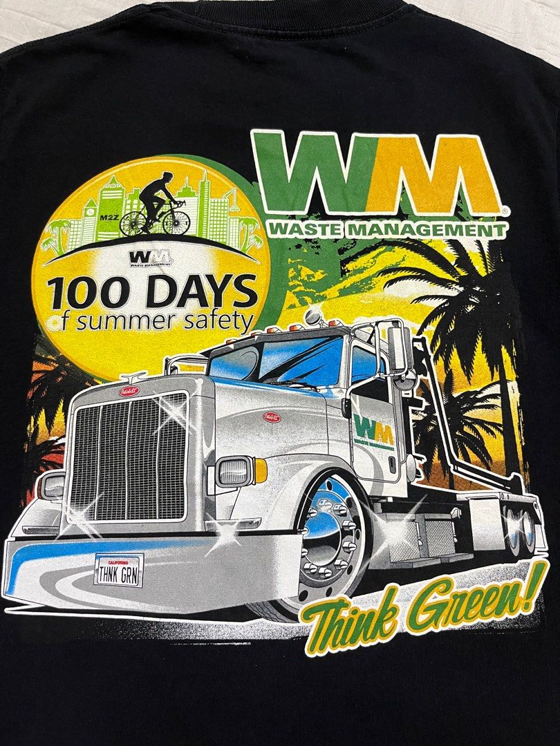 Waste Management x Peterbilt Truck Tee, Men's Fashion, Tops & Sets ...