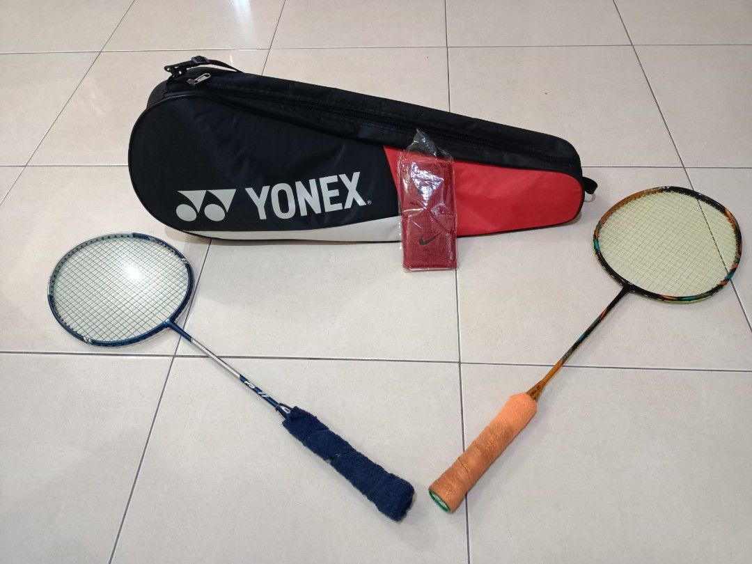 Yonex Astrox 88 D play dan RS power system 77, Olah Raga, Perlengkapan ...