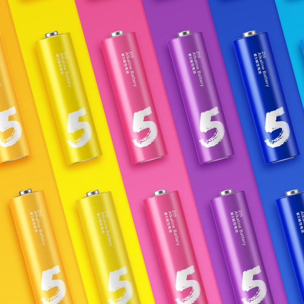 40Pcs Battery Original Mijia No.5 AA / No.7 AAA Alkaline Battery ...