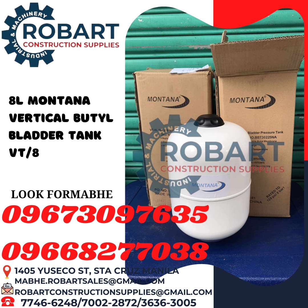 8L montana vertical butyl bladder tank, Commercial & Industrial ...