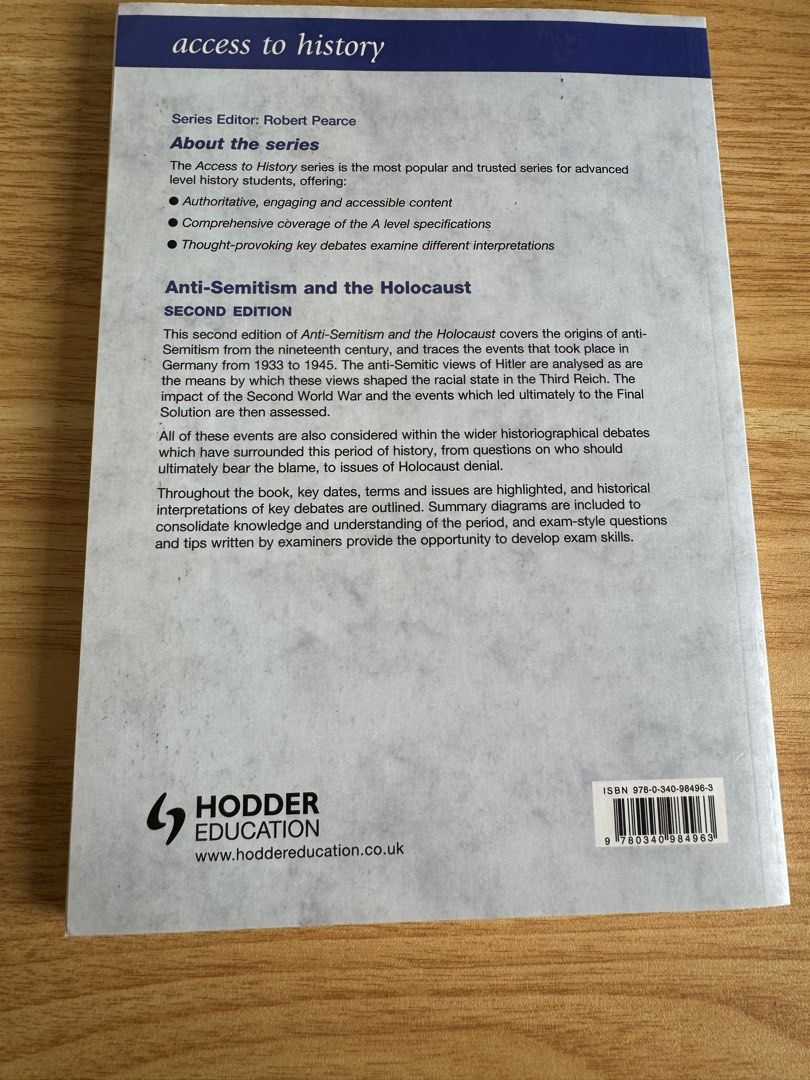 Access to History: Anti-Semitism and the Holocaust Second Edition ...