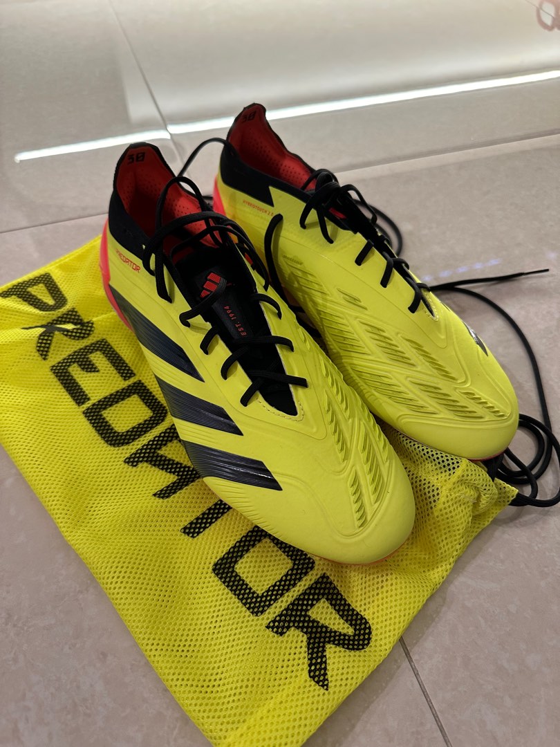 Adidas Predator Elite FG Yellow, 男裝, 鞋, 波鞋 - Carousell