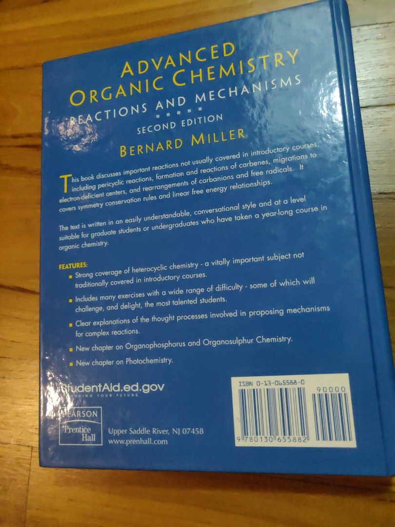 Advanced Organic Chemistry - Reactions and Mechanisms, 2nd Edition by ...