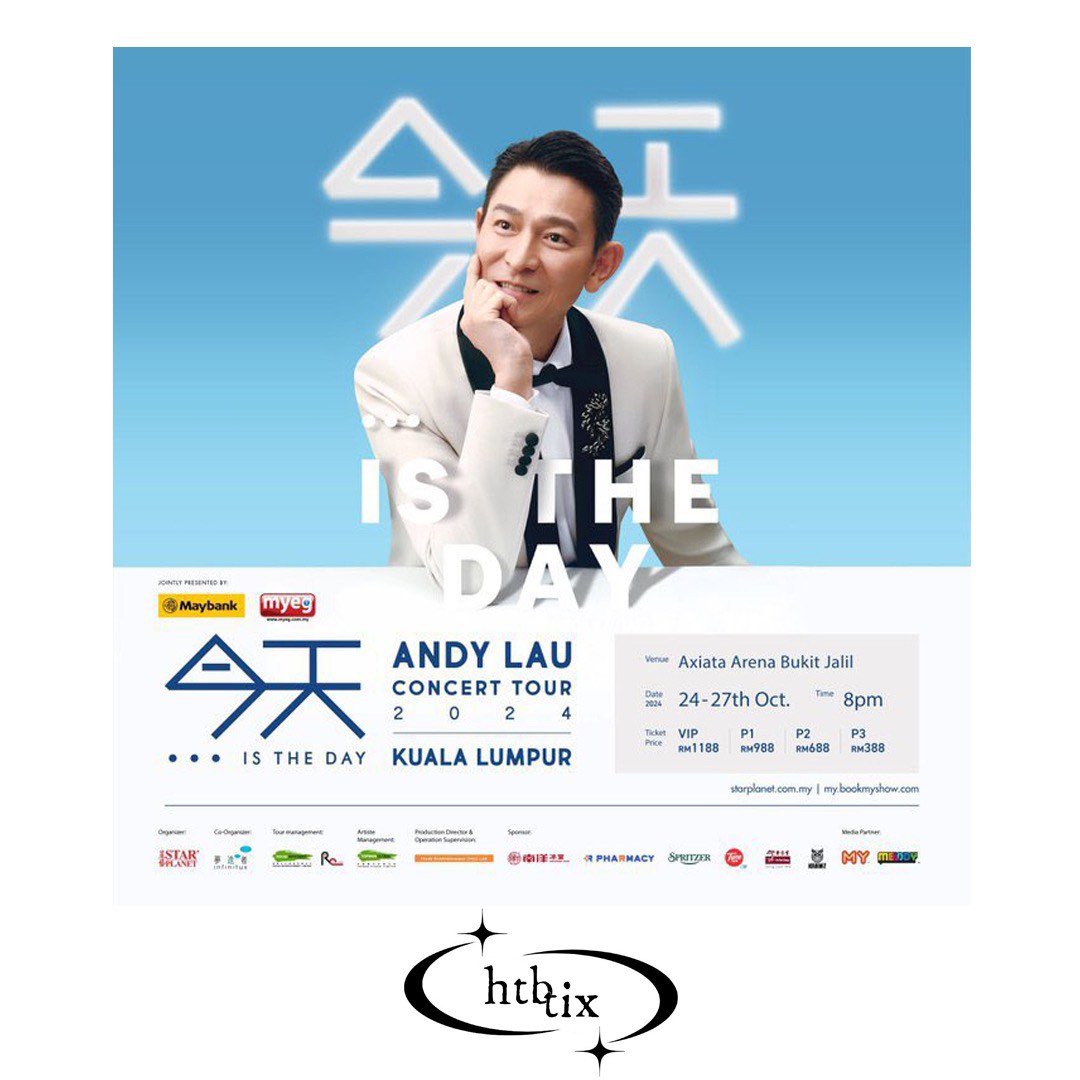 Andy Lau Today is …the day concert in Malaysia, Tickets & Vouchers ...