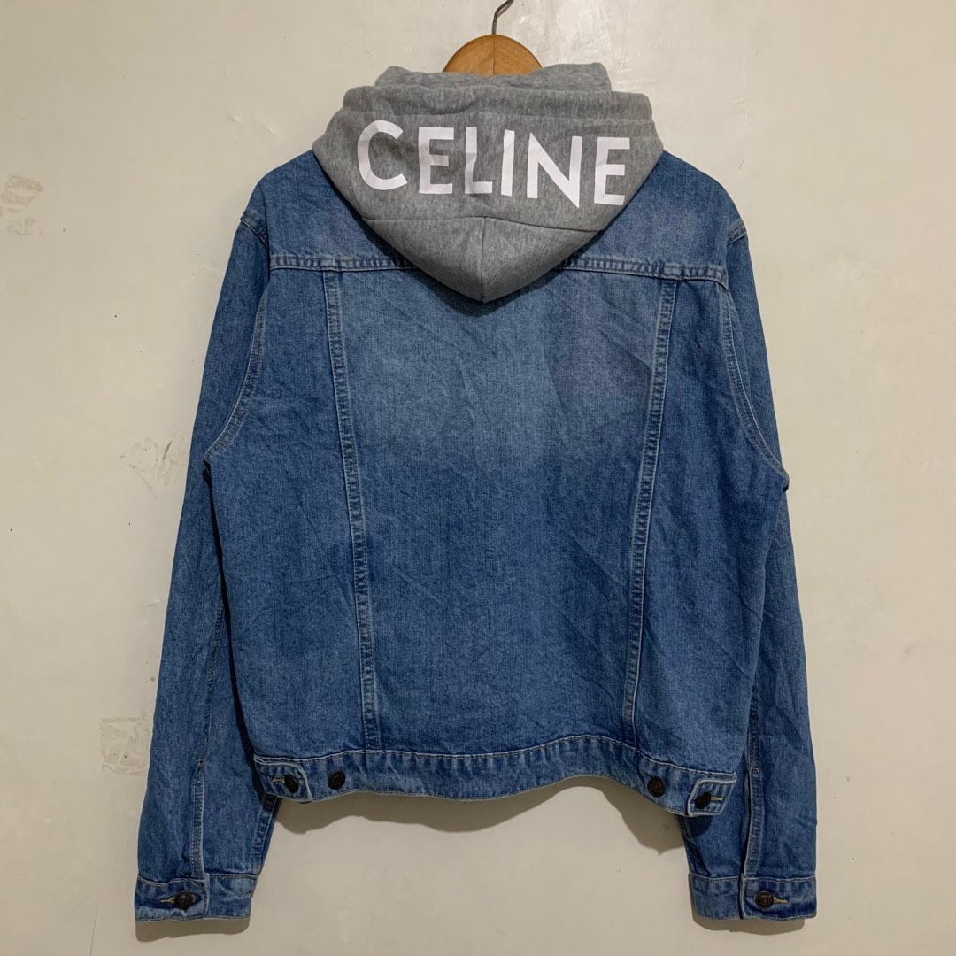 Celine Trucker Jacket With Hood, Luxury, Apparel on Carousell