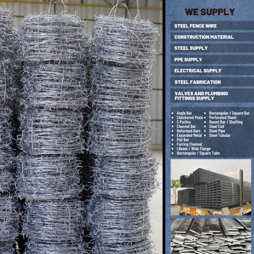 Barbed Wire #12 2.7mm thickness / Cyclone Wire / Hog Wire / Steel ...