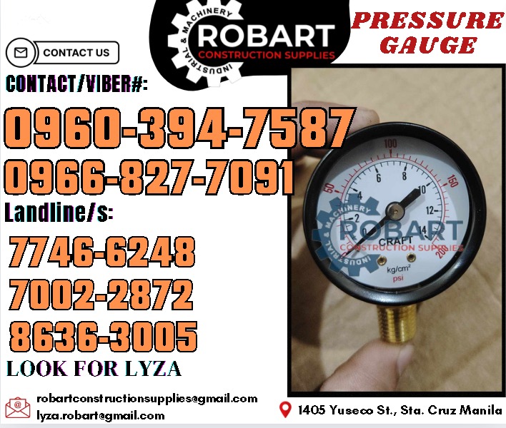Black Casing Pressure Gauge, Commercial & Industrial, Construction ...