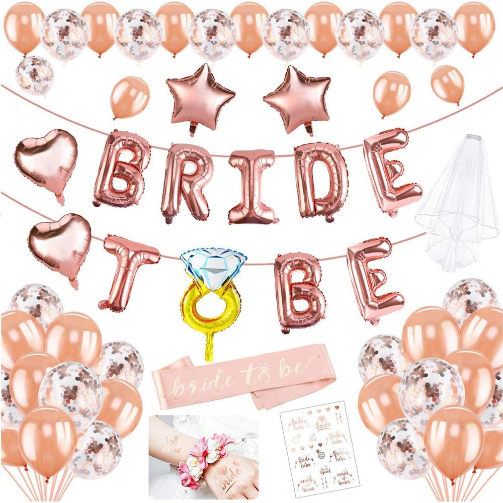 Bride To Be Balloon Party Decoration Set Bachelorette Party Bridal ...
