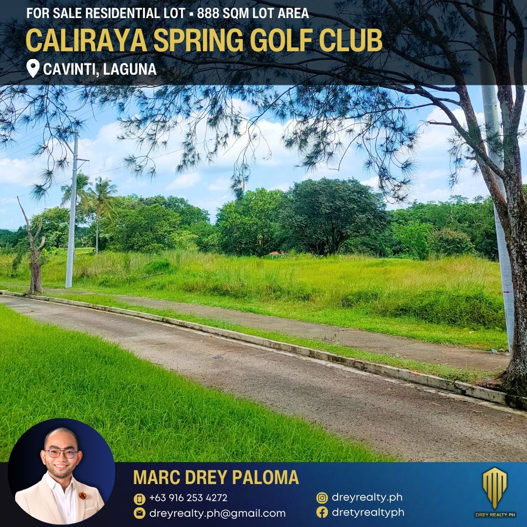 Caliraya Spring Golf Club Single Loaded Lot at 888 SQM Lot Area ...