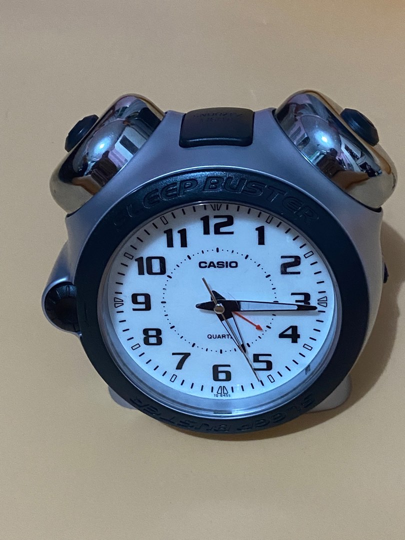 Casio Sleep Buster Alarm Clock, Furniture & Home Living, Home Decor ...