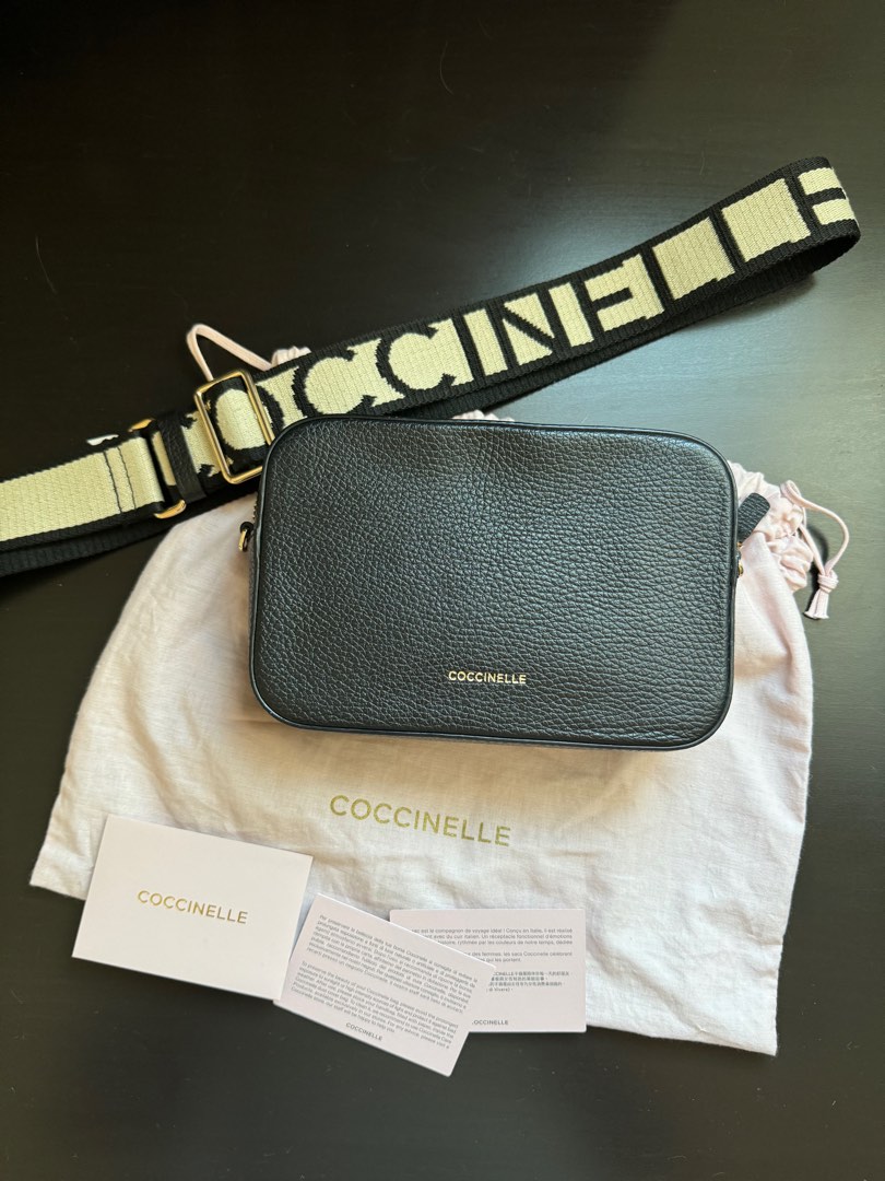 COCCINELLE LEATHER SATCHEL BAG, Luxury, Bags & Wallets on Carousell