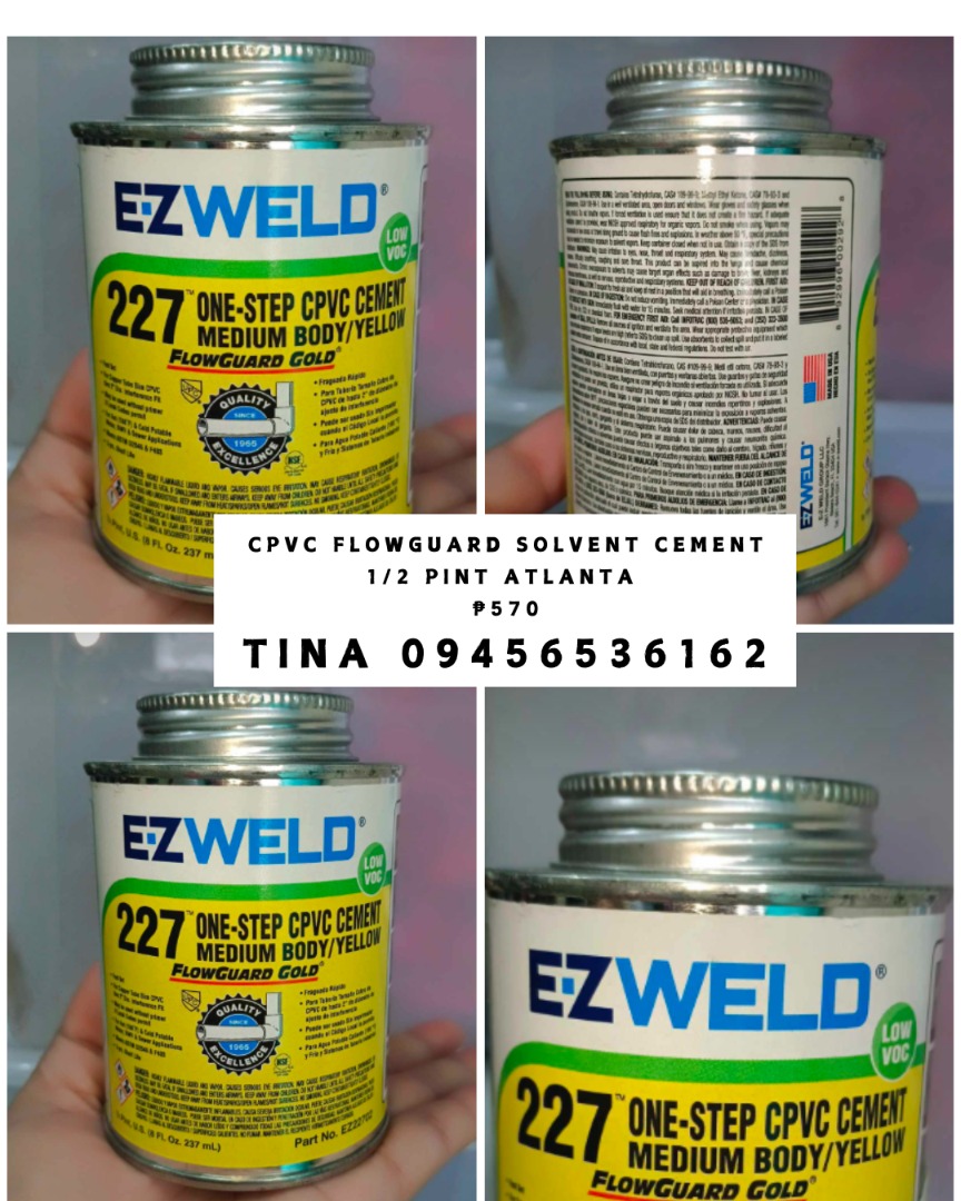 CPVC FLOWGUARD SOLVENT CEMENT 1/2 PINT ATLANTA, Commercial & Industrial ...