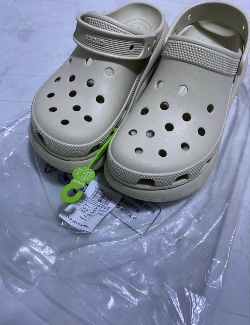 Crocs classic crush clogs, Men's Fashion, Footwear, Slippers & Slides ...