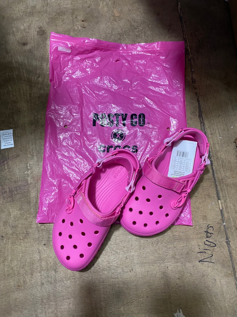Crocs post malone posty co., Women's Fashion, Footwear, Slippers and ...