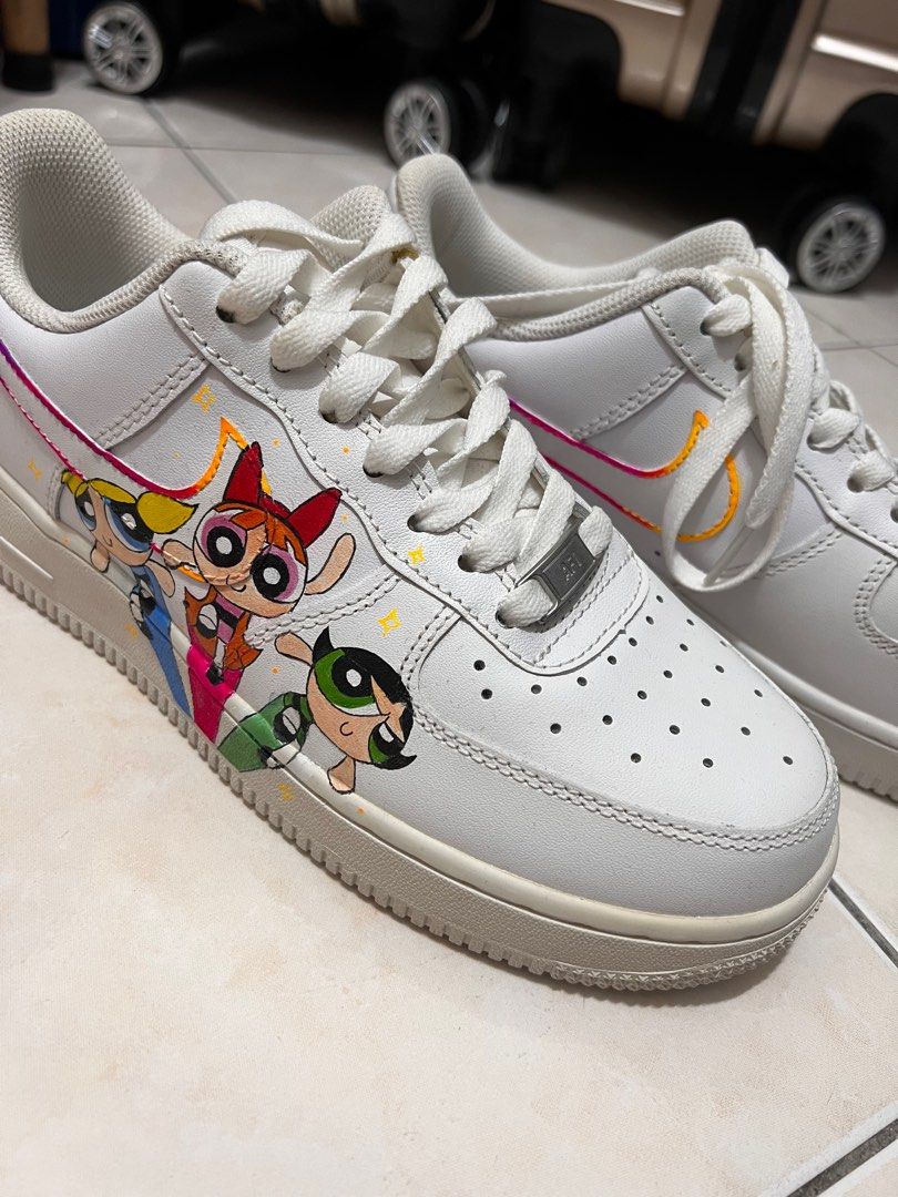Custom Air Force 1 (Powerpuff Girls), Women's Fashion, Footwear ...
