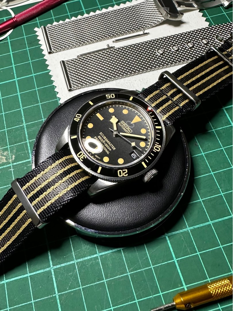 Custom Seiko Mod 39mm Black Bay 58 BB58 No Time To Die 007, Men's ...