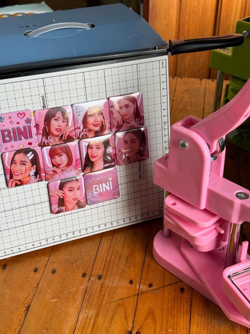 Custom Square Button Pin Magnet, Hobbies & Toys, Stationary & Craft ...